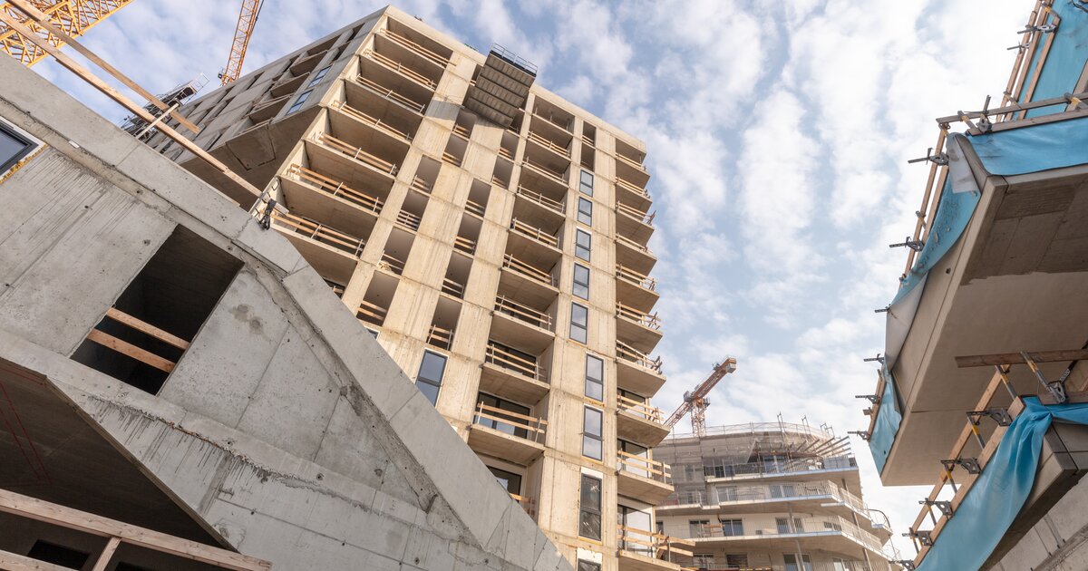 Dachgleiche für das Projekt "SeeSee" im Seeparkquartier | aspern Seestadt